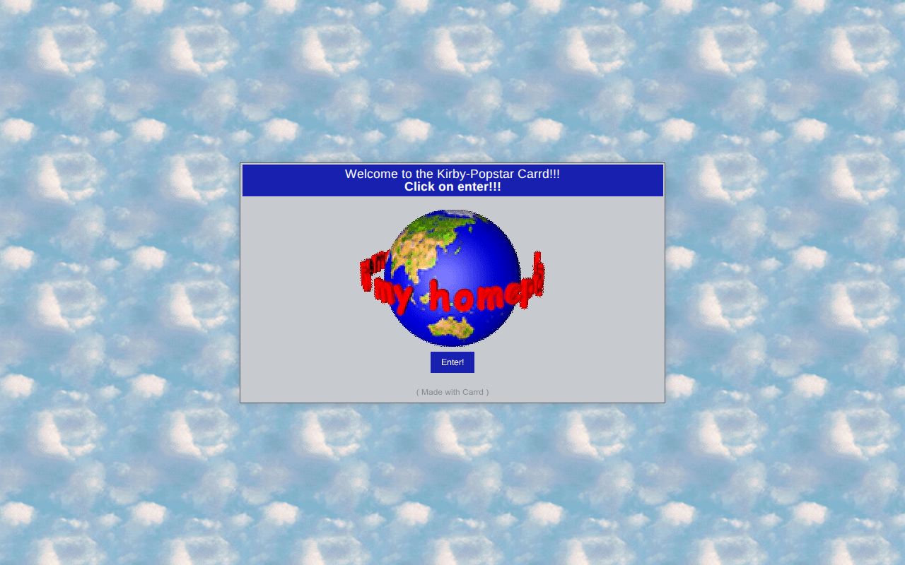 Kirby-Popstar Carrd!